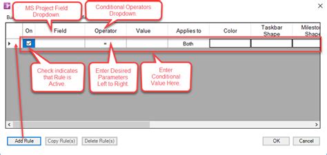 Adding Conditional Formatting Rules For Onepager Pro For Version 61 Onepager Documentation