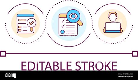 Data Search And Analysis Loop Concept Icon Stock Vector Image And Art Alamy