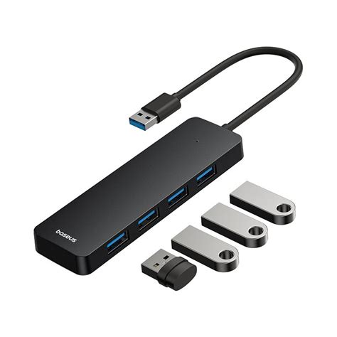 Hub Mở Rộng Kết Nối Baseus UltraJoy Series 4 Port HUB Lite USBA to USB