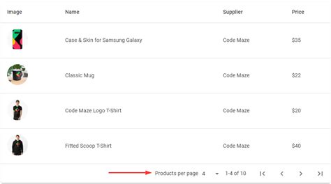 Blazor Material Table Server Side Paging Searching Sorting