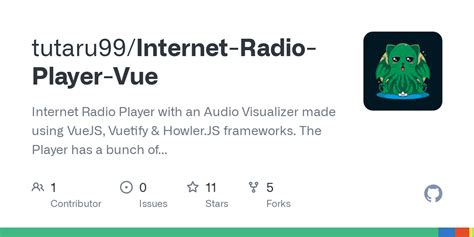 Github Tutaru99internet Radio Player Vue Internet Radio Player With