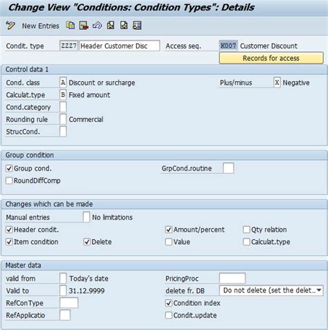 Header Condition Type With Condition Record Sap Community