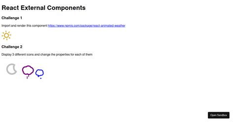 React External Components Codesandbox