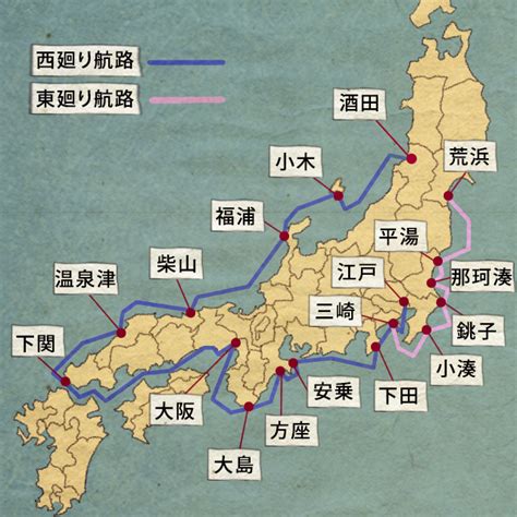 西廻り航路西廻海運 日本史辞典ホームメイト