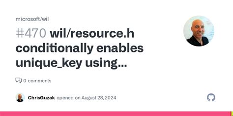 Wilresourceh Conditionally Enables Uniquekey Using Different Logic