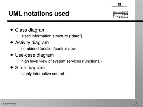 ppt uml notations in commonkads for object oriented modeling powerpoint presentation id 8748870