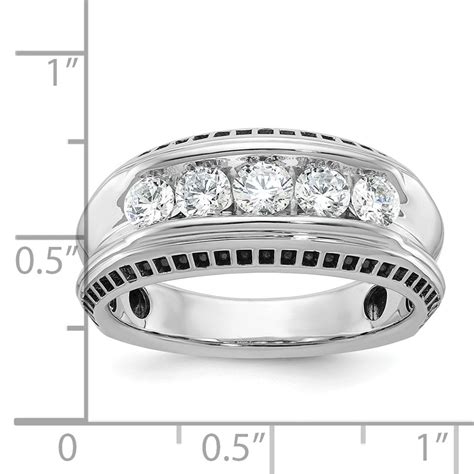 14k White Gold Mens Diamond Ring Mounting Ing B64107 4w Au