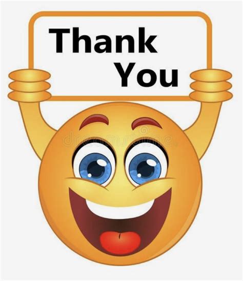 Happy Emoji Emoticon Holding A Sign With The Text Thank You Artofit