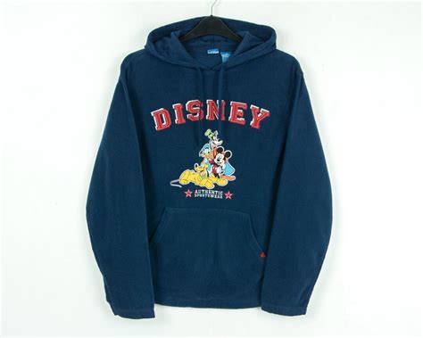 Disney Mens Small Mickey Mouse Donald Duck Goofy Pluto Dark Blue