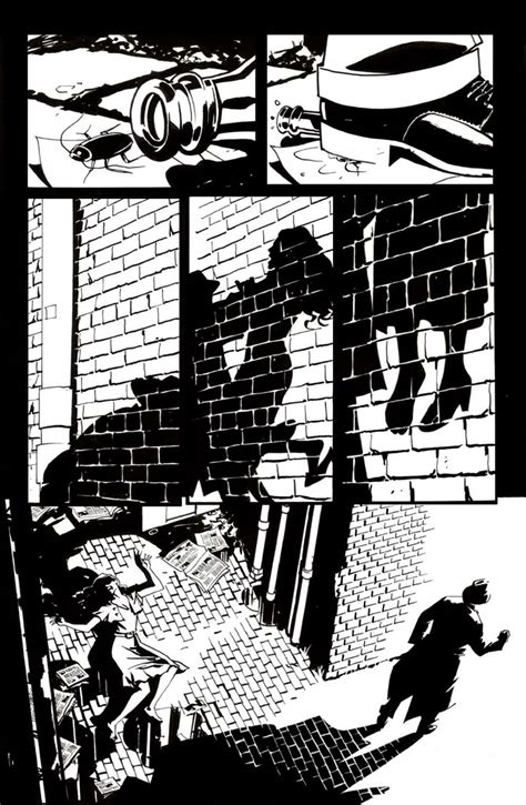 Estética Noir Comic Layout Graphic Novel Art Comic Book Layout