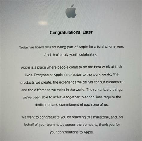 On 6th January Last Year I Started A New Career Opportunity In Apple Although It Has Been A