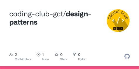 GitHub Coding Club Gct Design Patterns