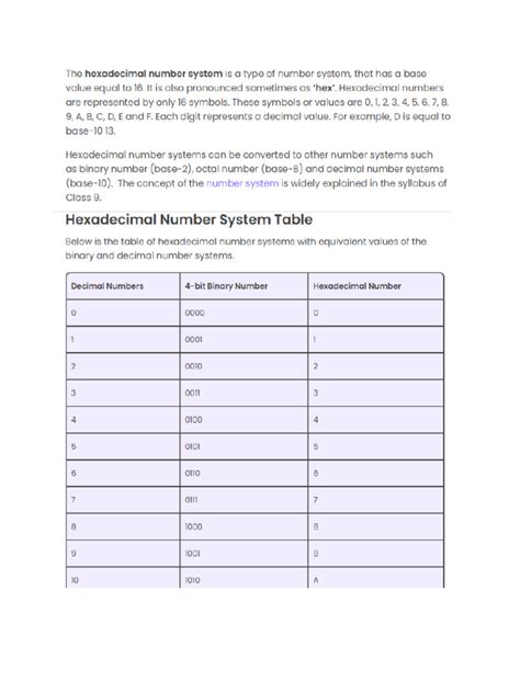 hexadecimal pdf