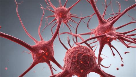 Neurons And Synapses In A Network Illustrating Neural Connections Stock Illustration