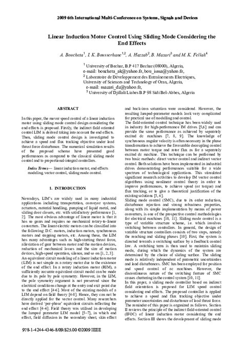 Pdf Linear Induction Motor Control Using Sliding Mode Considering The End Effects