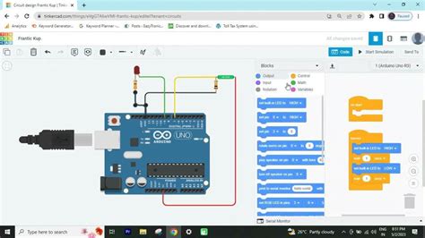 Tilt Sensor With Arduino Tinkercad Vibration