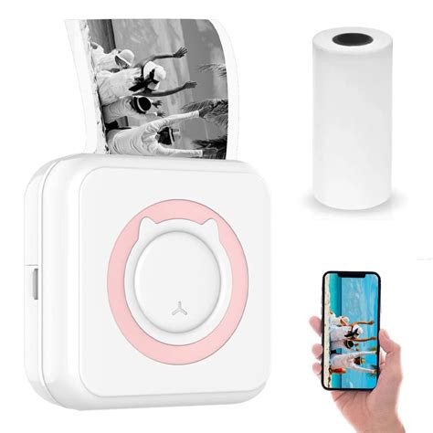 Портативный Bluetooth термопринтер Мини принтер для телефона Фотопринтер Id 2385305997