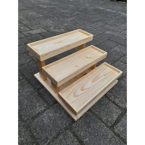 Jual Rak Kayu Tempat Bumbu Kosmetik Parfum Aksesoris Shopee Indonesia