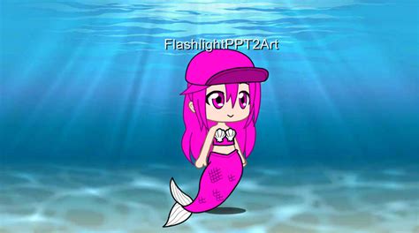 Me As A Mermaid In Gacha Club By Flashlightppt2art On Deviantart