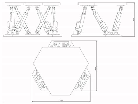 6dof Stewart Motion Platform Kits 6d 02 Pt Actuator