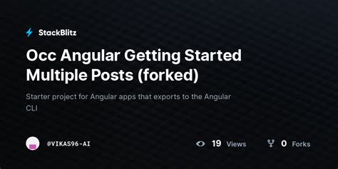 Occ Angular Getting Started Multiple Posts Forked Stackblitz Occ Angular Getting Started Multiple Posts Forked Stackblitz