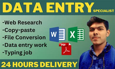 Be Your Data Entry Web Research Excel Data Entry And Virtual