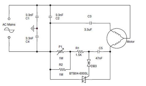 Speed Control Circuit For A Small Asynchronous Induction Ac Motor