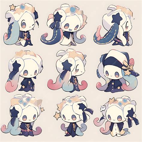 Premium Photo Sticker Of Male Octopus Chibi Kawaii Japanese Fashion