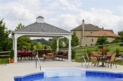 Traditional Vinyl Pavilion Best In Backyards