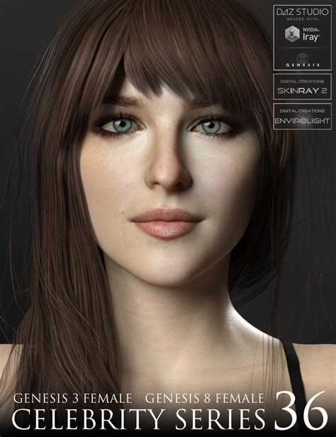 Celebrity Series 36 For Genesis 3 And Genesis 8 Female ⋆ Freebies Daz 3d
