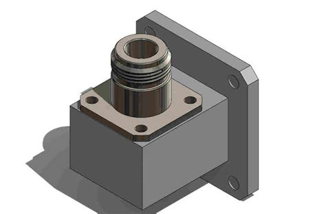 Wr90 Waveguide To Coaxial Adapter Ubr Flange N Female Connector