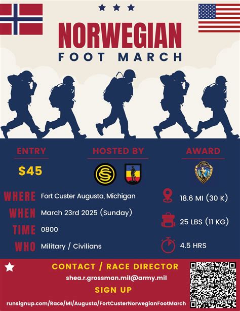 A Norwegian Foot March Will Be Taking Place On March 23rd 2025 At