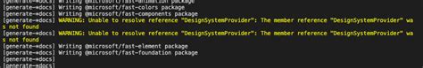 Fix Warnings When Building Sites Issue Microsoft Fast GitHub