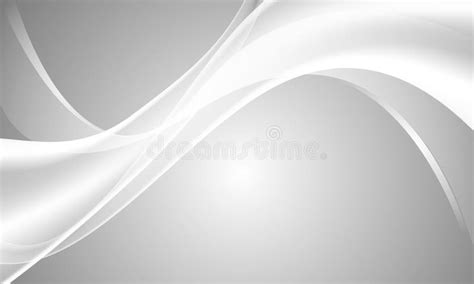 Abstract White Wave Curve Overlap Luxury With Blank Space Background Vector Stock Vector