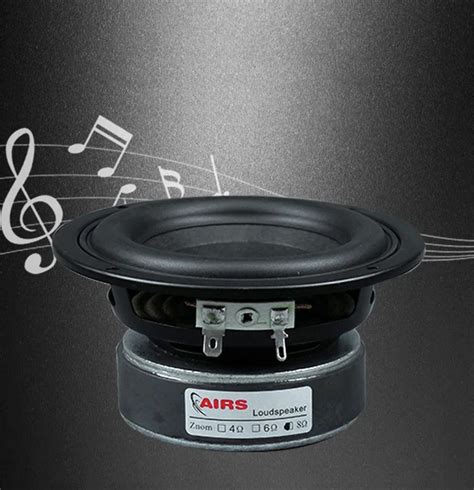 서브우퍼 베이스 앰프 스피커 Diy 홈 오디오 고출력 우퍼 스피커 원형 사각형 65hz 3500hz 4 인치 25