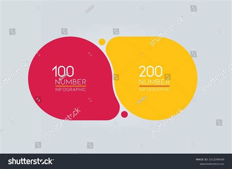 Two Elements Scheme Diagram Infographic Template Stock Vector Royalty