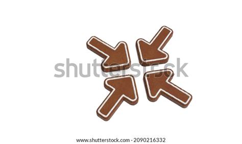 3d Rendering Gingerbread Cookie Shape Symbol Stock Illustration 2090216332 Shutterstock
