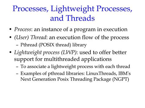 Ppt Processes And Threads In Linux Chap 3 Understanding The Linux Kernel Powerpoint
