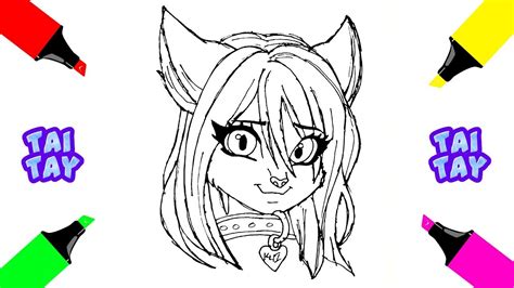 Как нарисовать КОШКУ АНИМЕ Поэтапный рисунок срисовка Youtube