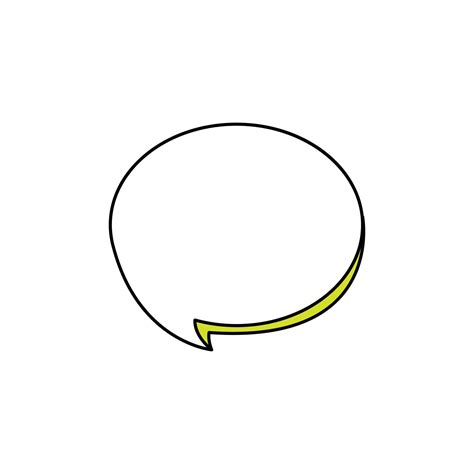 Speak Bubble Text Chatting Box Message Box Outline Cartoon Vector Illustration Design Balloon