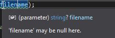 C C Nullable String Isnullorempty Is Not Understood By Compiler As Helping For