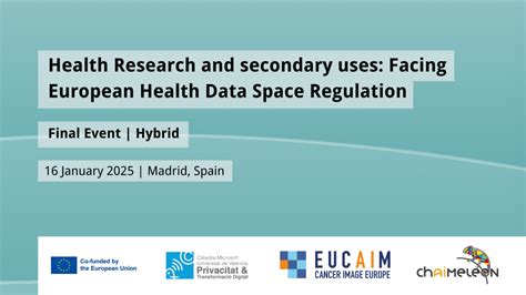 Health Research And Secondary Uses Final Event International Data Spaces