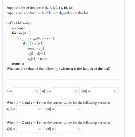 Solved Suppose A List Of Integers Is