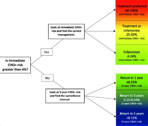 Determining Suggested Management Based On Calculated Cin3 Risk 19