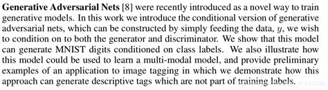 cgan论文解读：conditional generative adversarial nets csdn博客