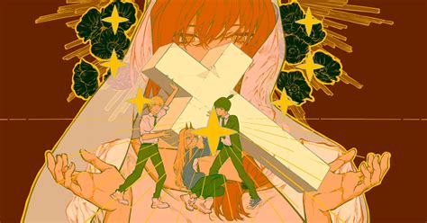 Makima Power Denji And Hayakawa Aki Chainsaw Man Drawn By Tuzaixia