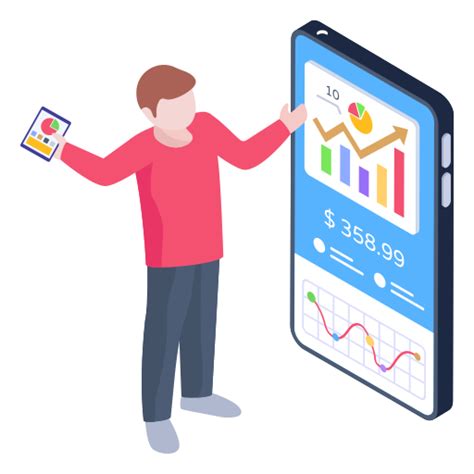 Mobile Analytics Generic Isometric Icon