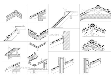 Roof Section Details Download Dwg File Free Autocad Models Drawings