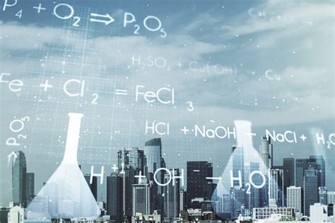 로스 앤젤레스 도시 고층 빌딩 배경 연구 및 개발 개념에 추상적 인 가상 화학 홀로그램의 이중 노출 학위에 대한 스톡 사진 및 기타 이미지 Istock