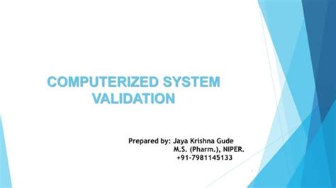 Computer System Validation Pptx
